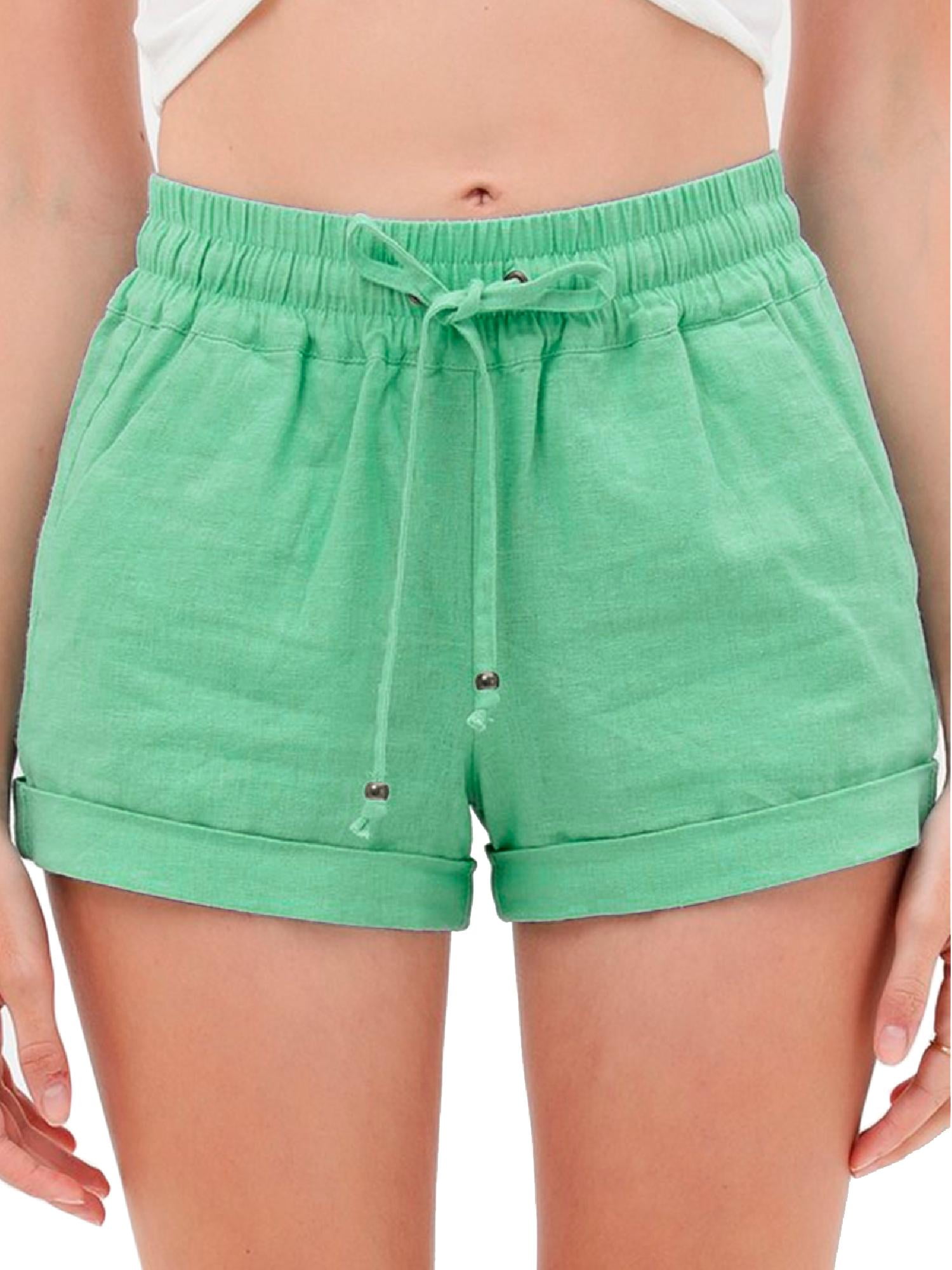 Made by Olivia Women's Drawstring Elastic Waist Casual Comfy Cotton ...