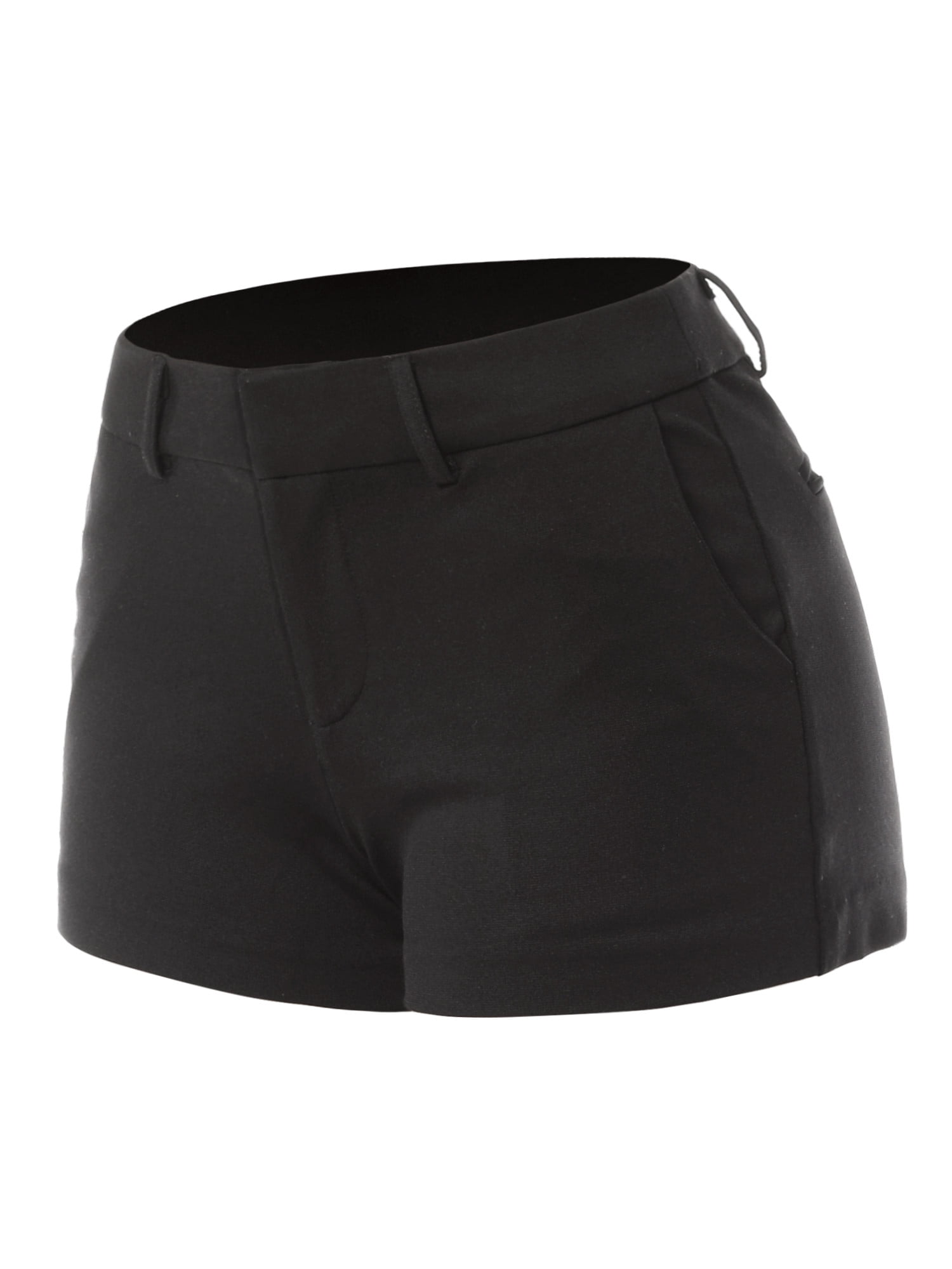 Made by Olivia Women's Slim Comfort Mid Rise Office Jegging Shorts ...