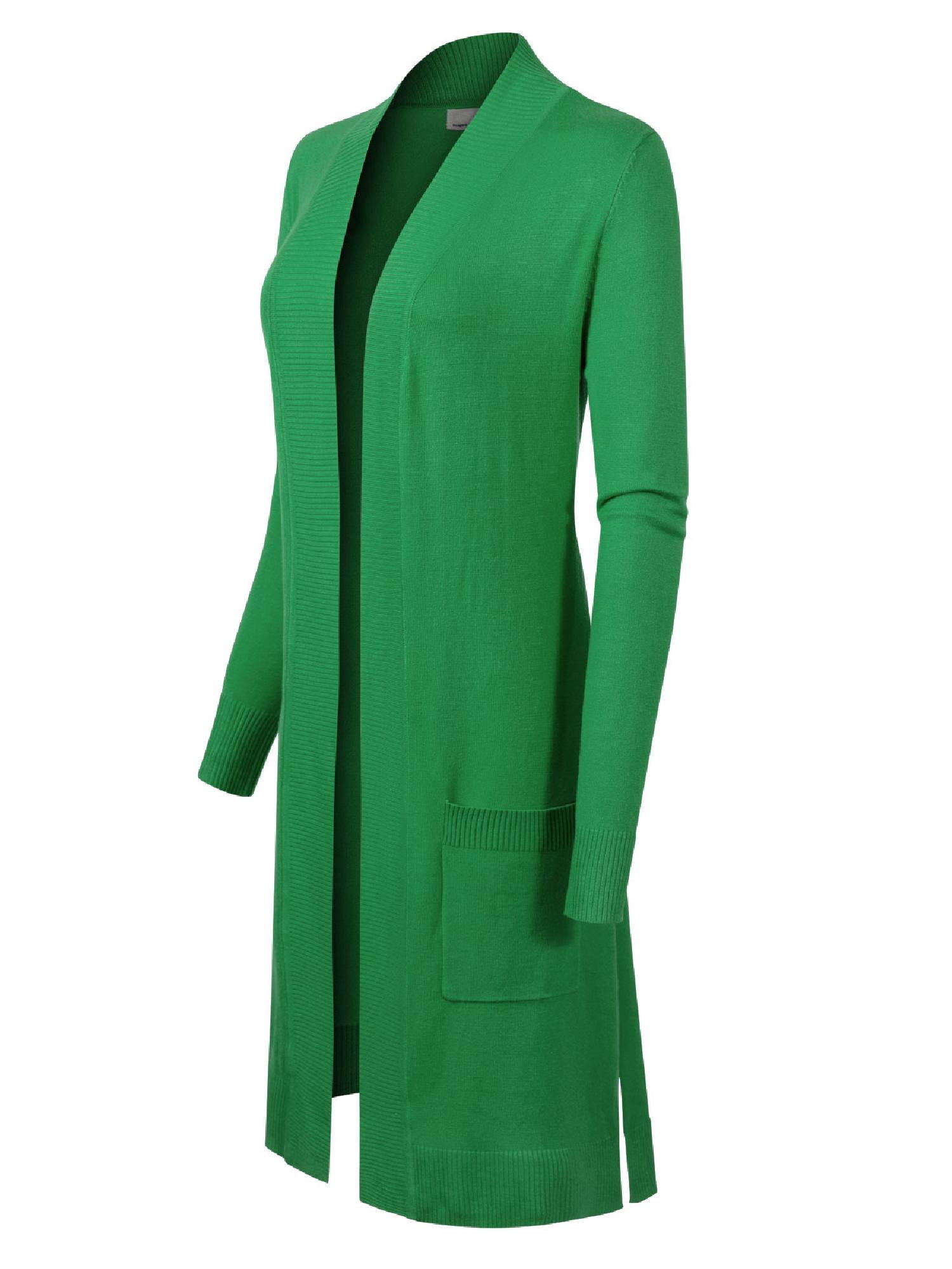 Made by Olivia Women's Solid Soft Stretch Long-Line Long Sleeve ...
