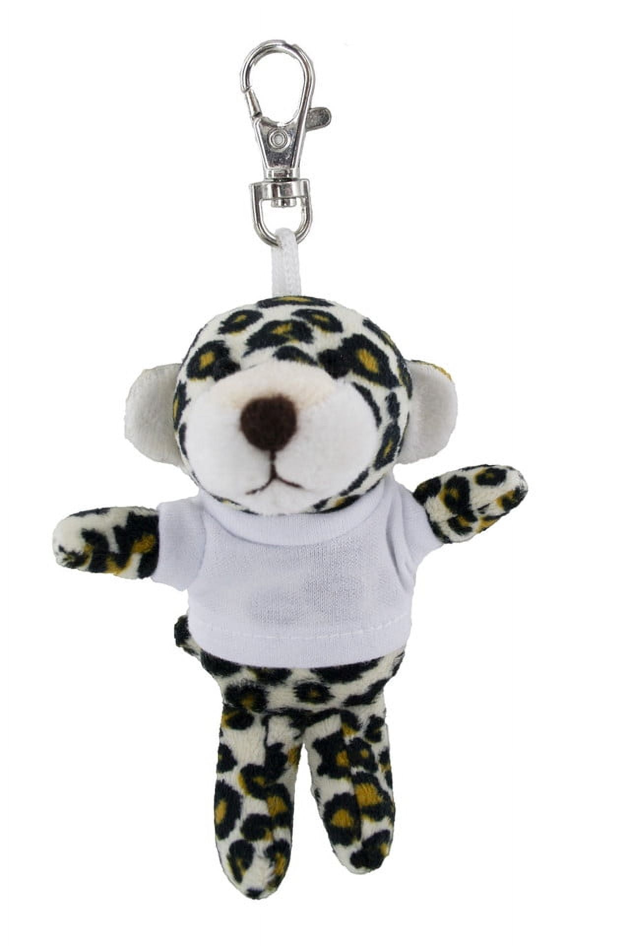 Made by alien's soft plush White Tiger keychain, Clip for the kids keys ...