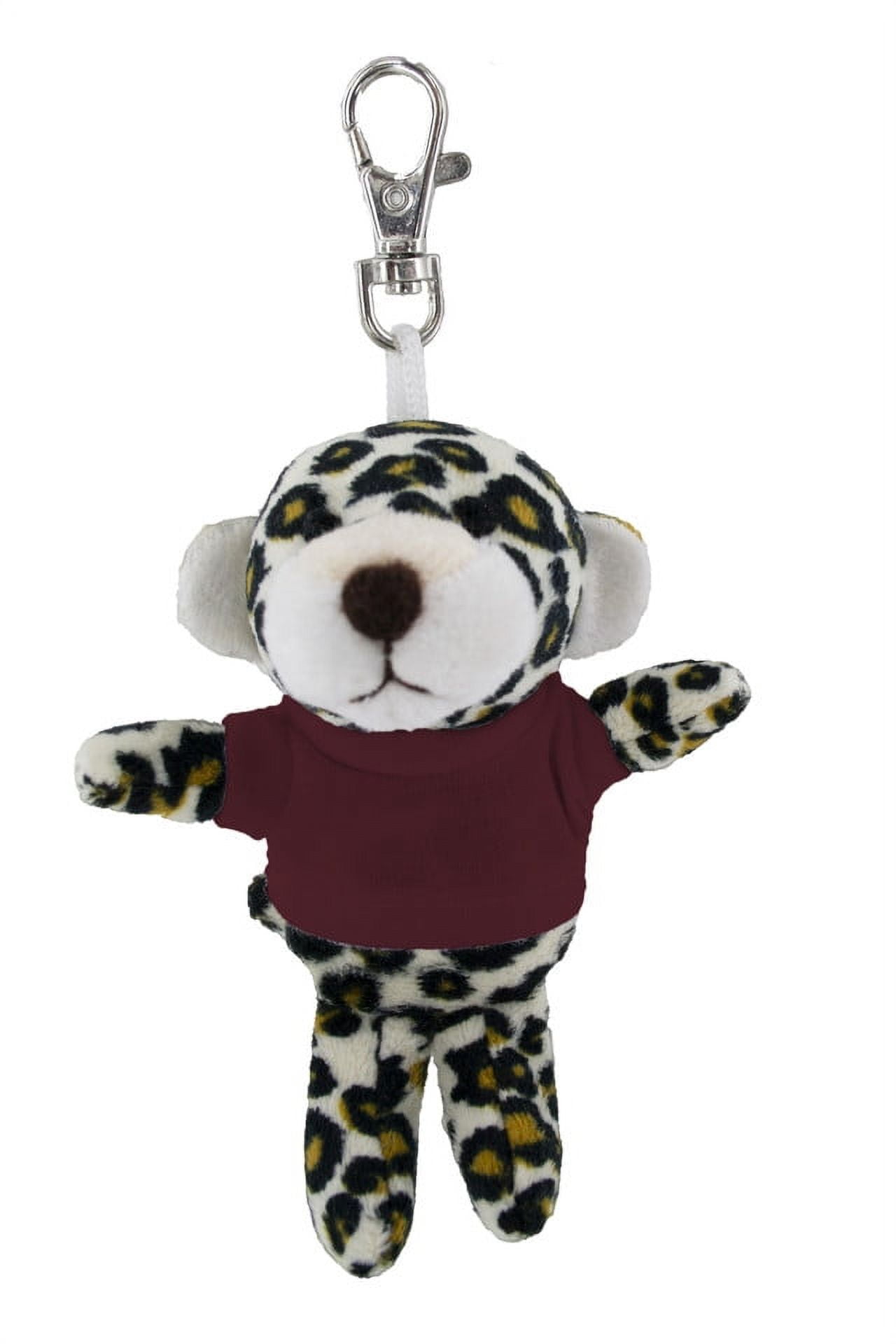 Made by alien's soft plush White Tiger keychain, Clip for the kids keys ...