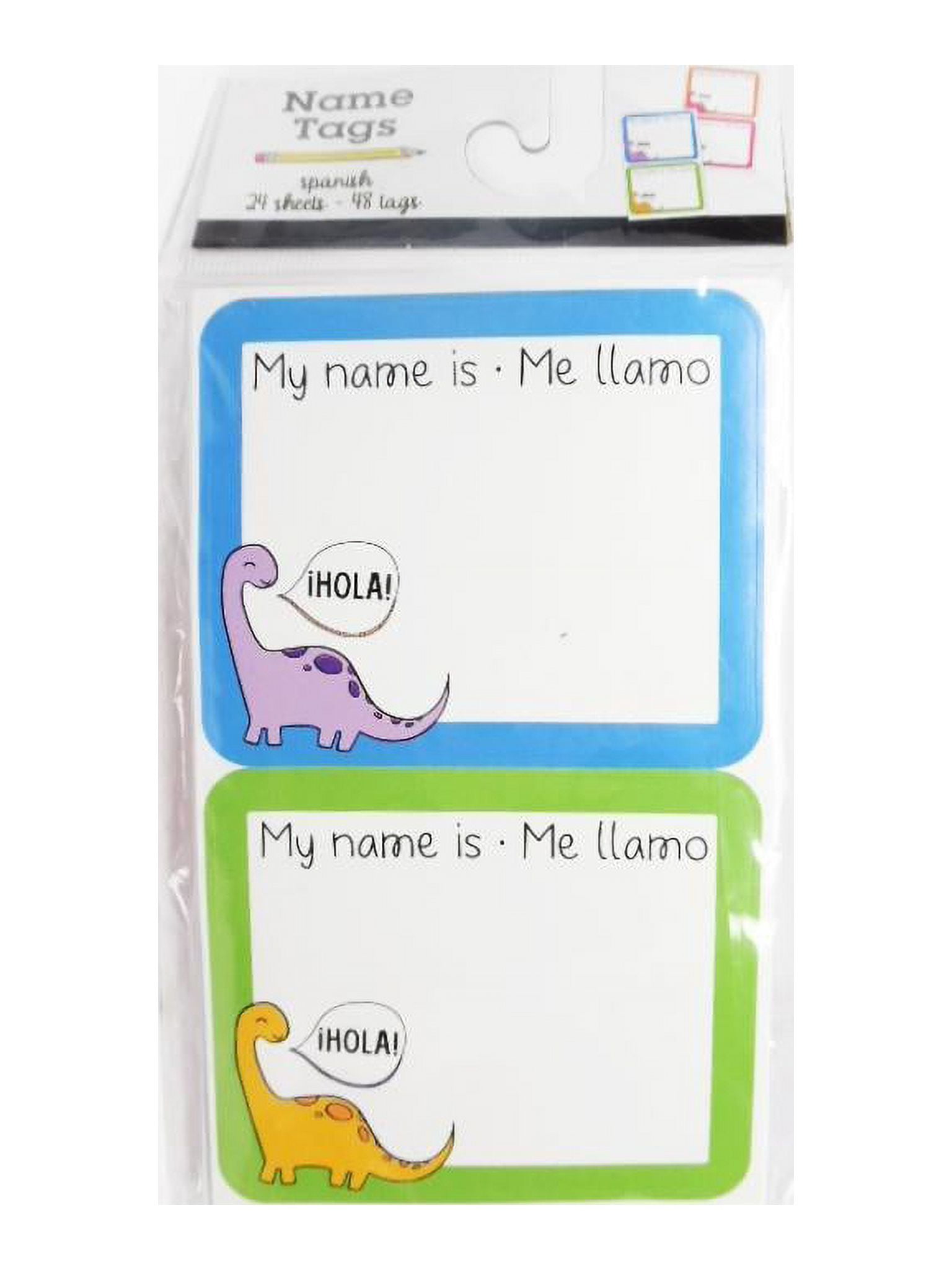 Name Tag Spanish