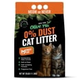 Made from Olive Pits 0% Dust Natural Unscented Clumping Multicat ...