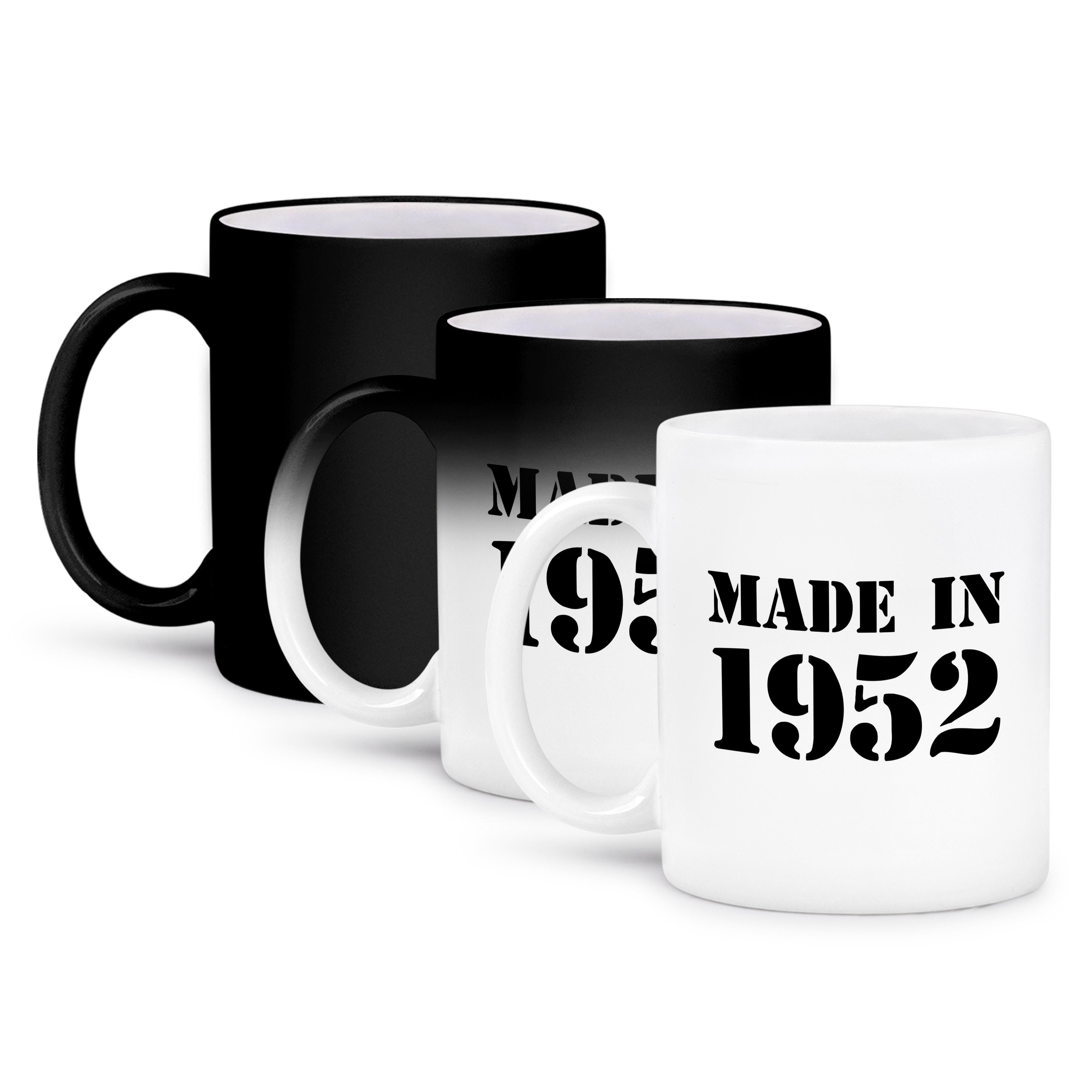 3dRose, Made in 1952 - funny birthday birth year text - fun black bday ...