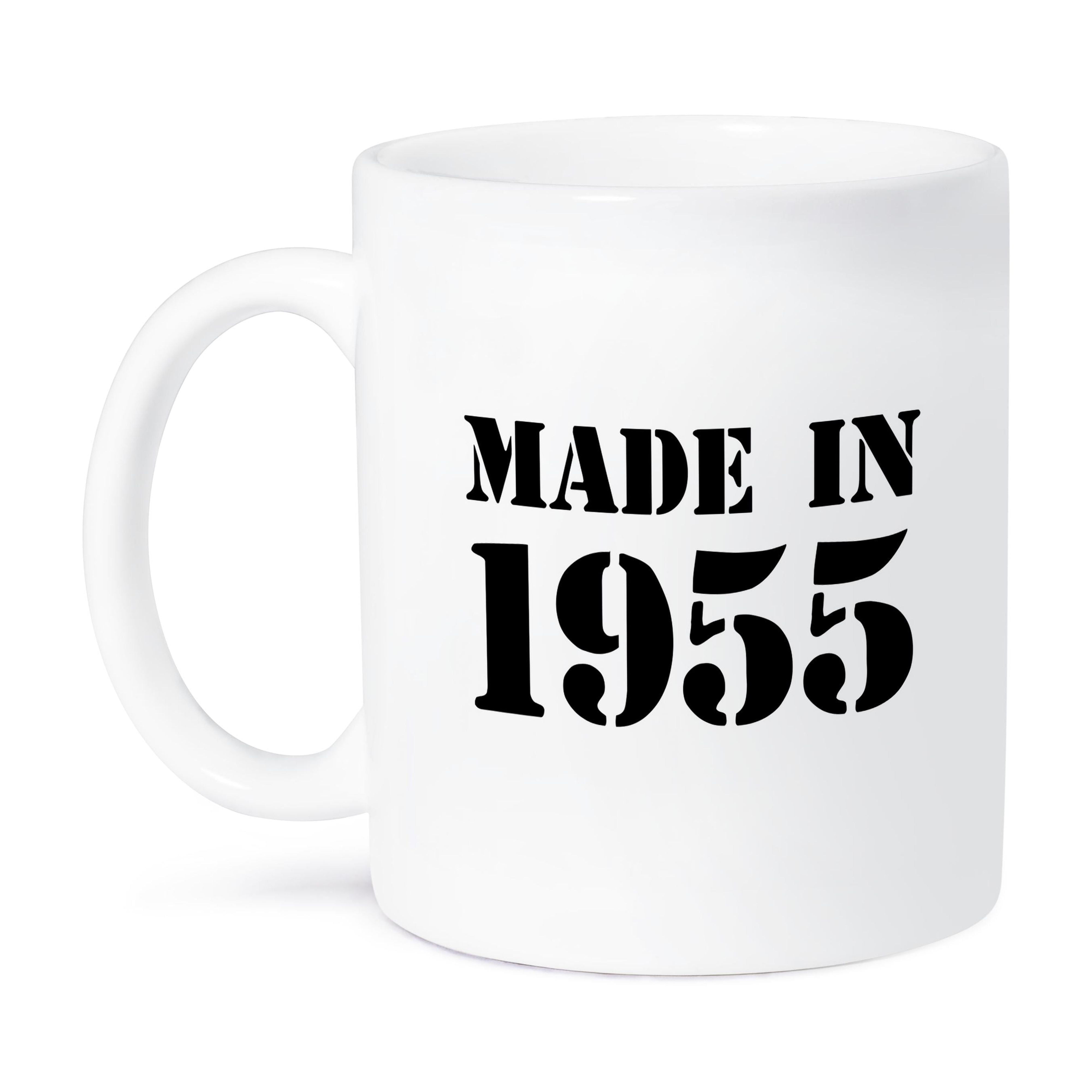 3dRose, Made in 1955 - funny birthday birth year text - fun black bday ...