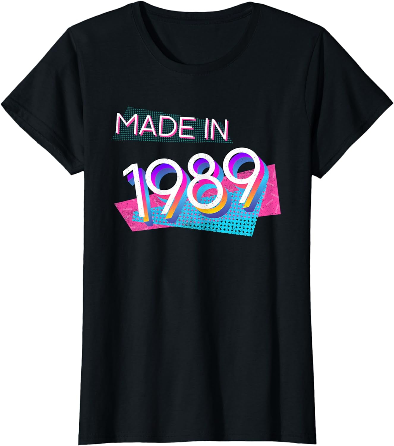 Made in 1989 鈥?Retro Vintage 80s Birthday Party T-Shirt - Walmart.com