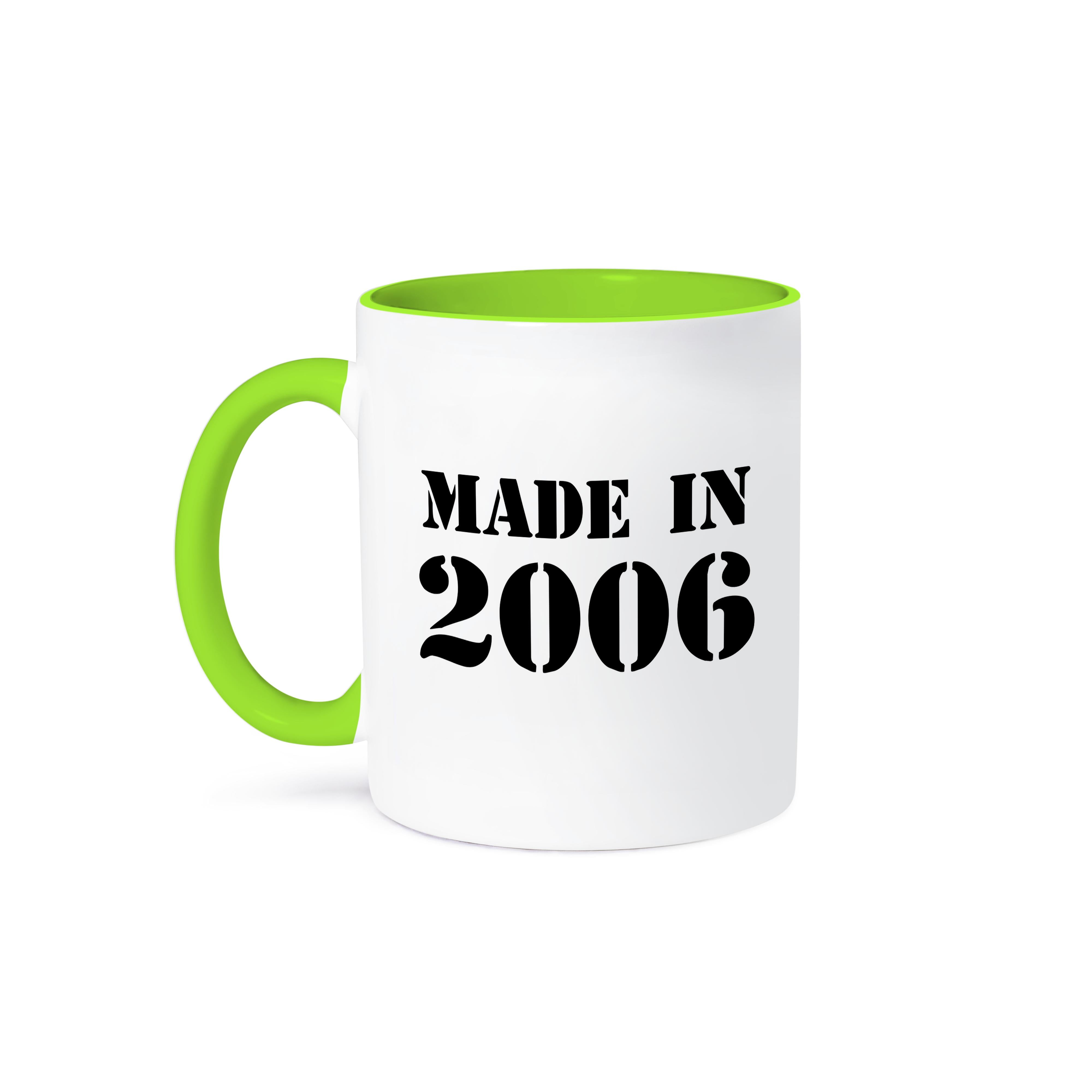 3dRose, Made in 2006 - funny birthday birth year text - fun black bday ...