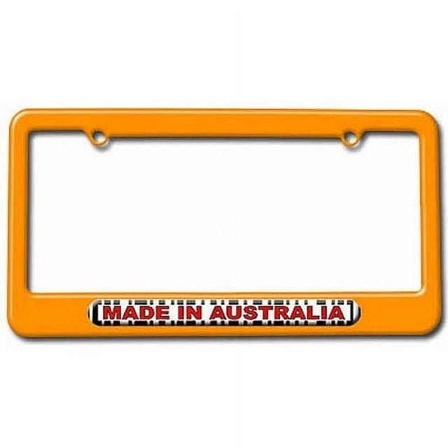 Made in Australia Barcode License Plate Tag Frame, Multiple Colors ...