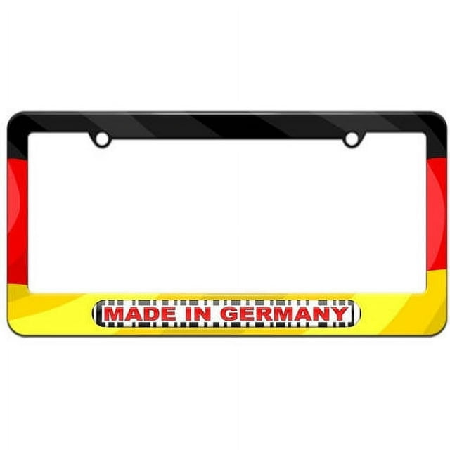 Made in Germany Barcode License Plate Tag Frame, Multiple Colors ...