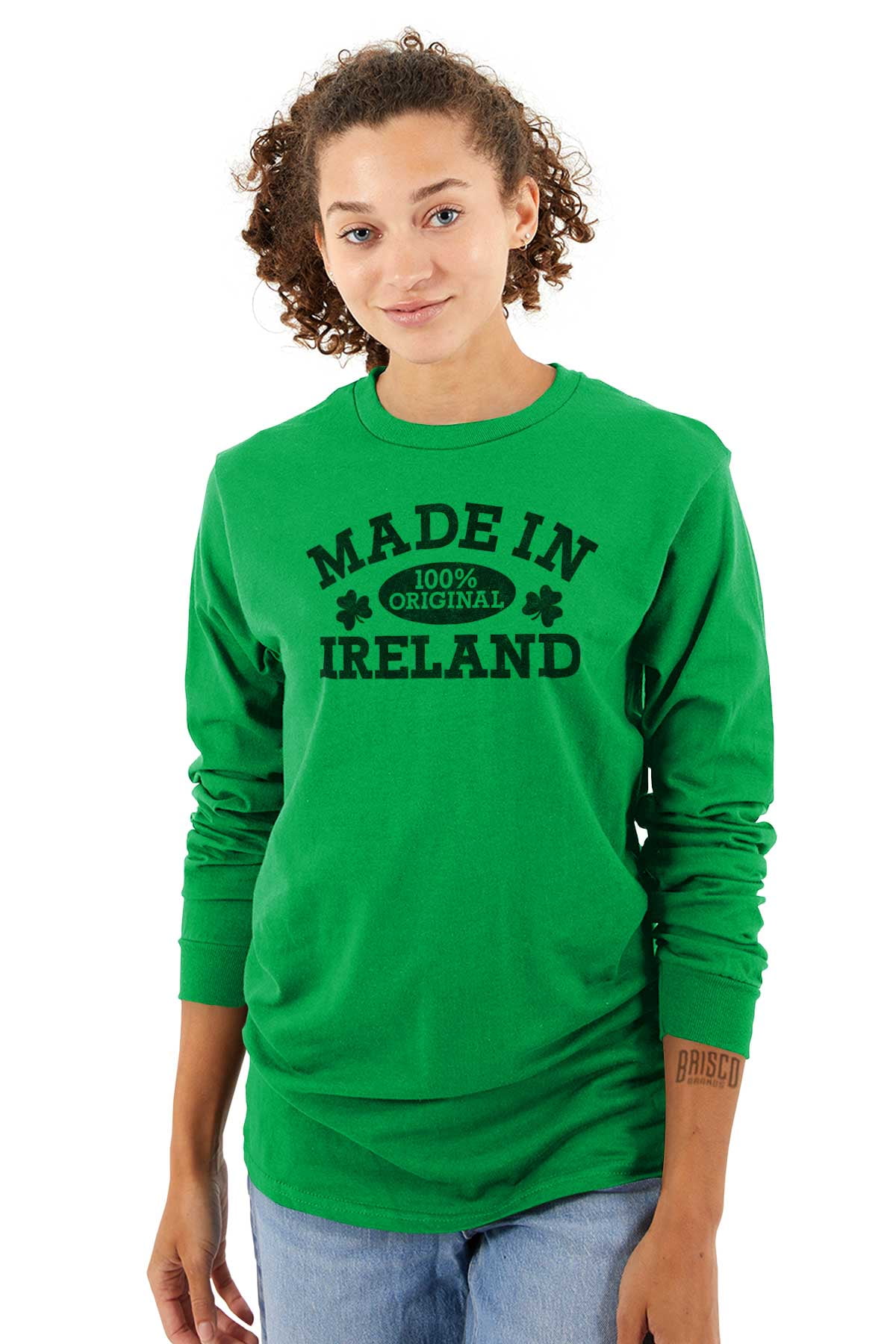 Made in Ireland Irish Pride St Pattys Long Sleeve TShirt Men Women ...