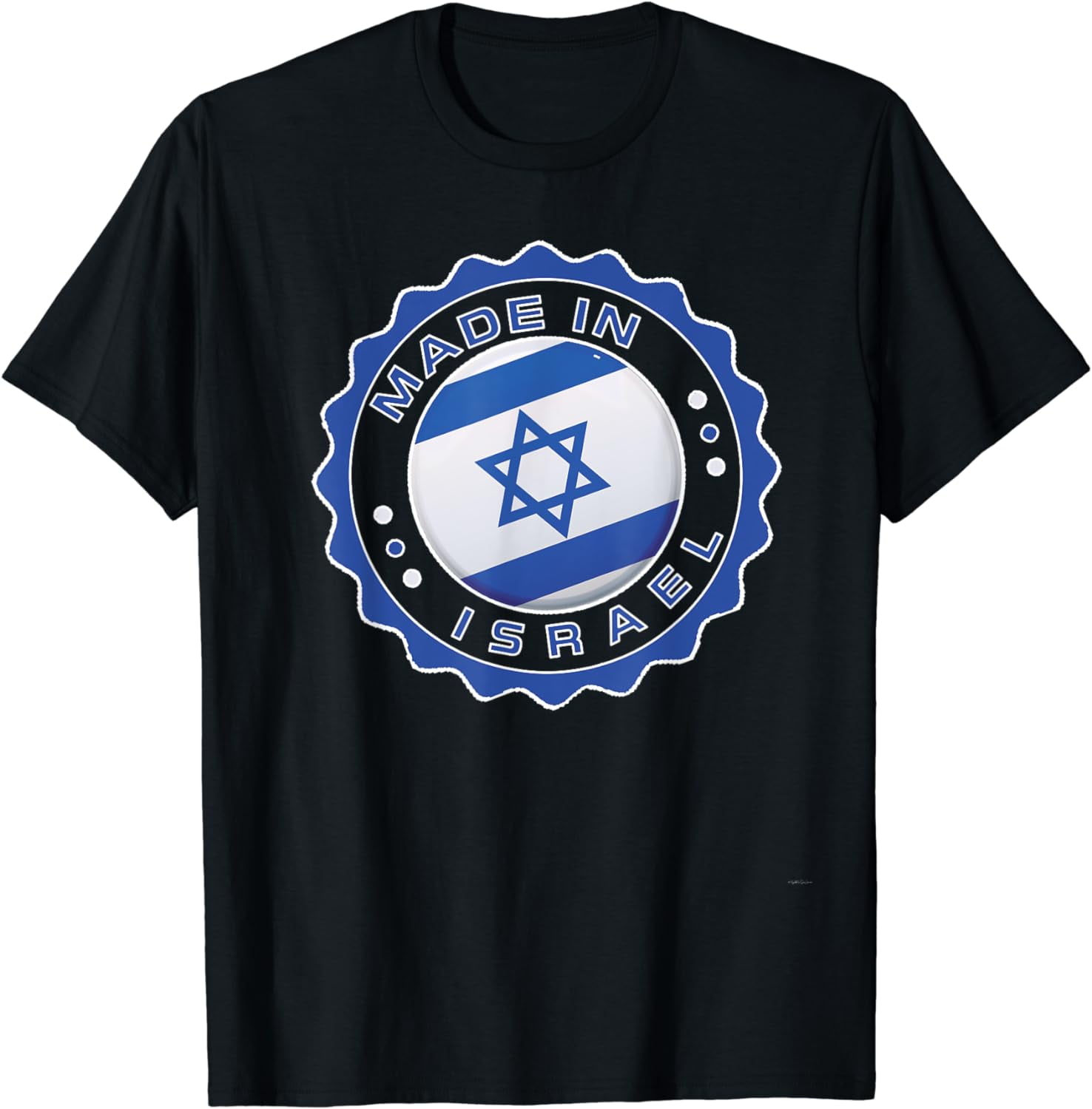 Made in Israel Modern Seal Israel Flag T-Shirt - Walmart.com