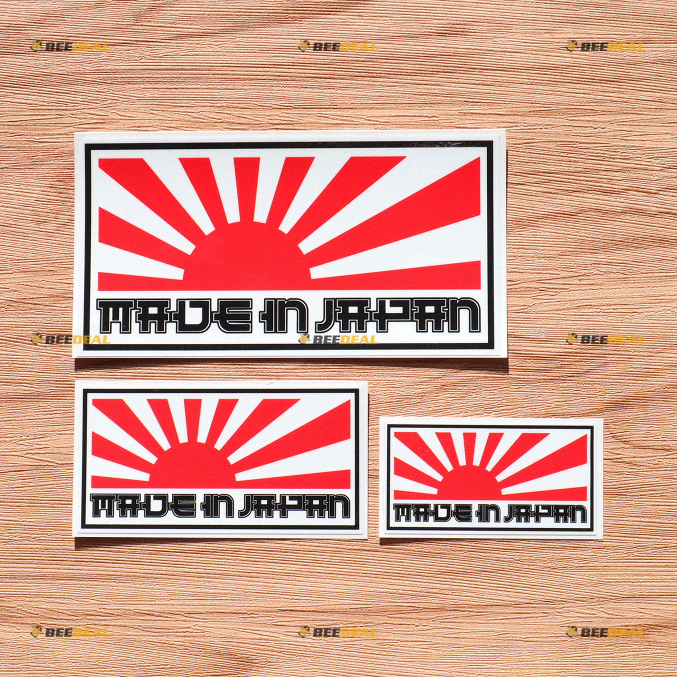 Made in Japan Japanese Rising Sun JDM Vinyl Decal Sticker - 3 Pack ...