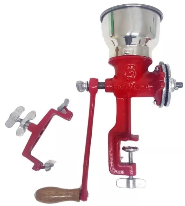 Made in Mexico Mexican Cast Aluminum Hand Crank Manual Corn Grinder For ...