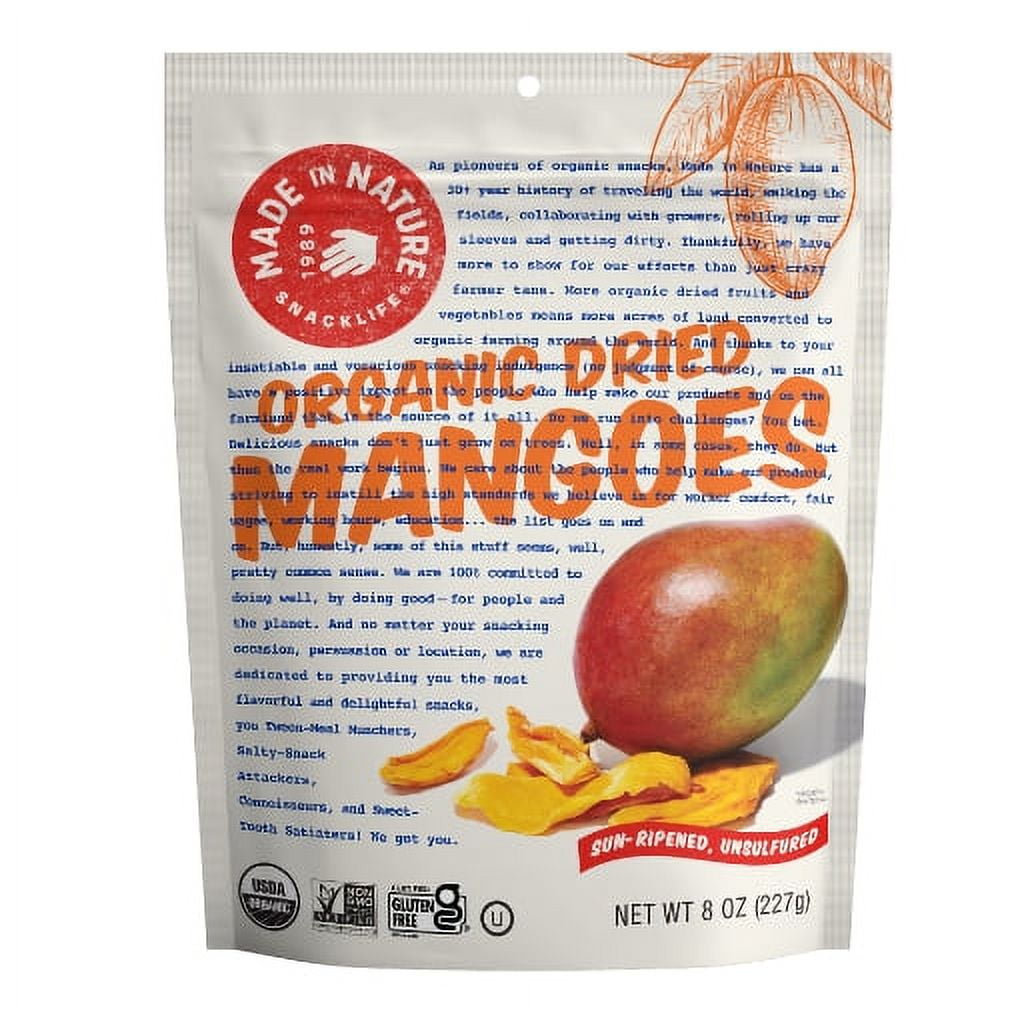 Buy Organic Dried Mangoes - 8 oz Pack Online Nepal | Ubuy