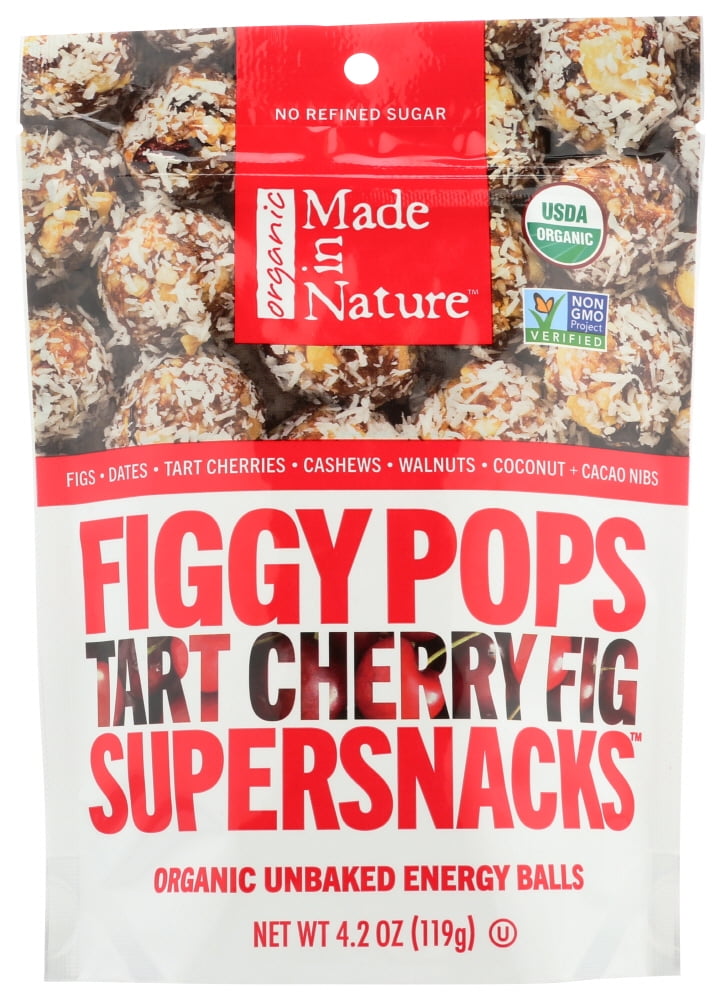 Made in Nature Organic Figgy Pops, Ch-Ch-Chery Supersnacks, 4.2 oz (119 ...