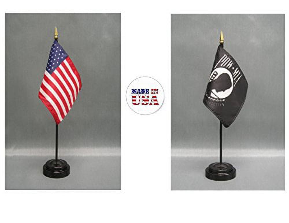 Made in The USA. 1 American and 1 Prisoner of War (POW MIA) 4"x6 ...