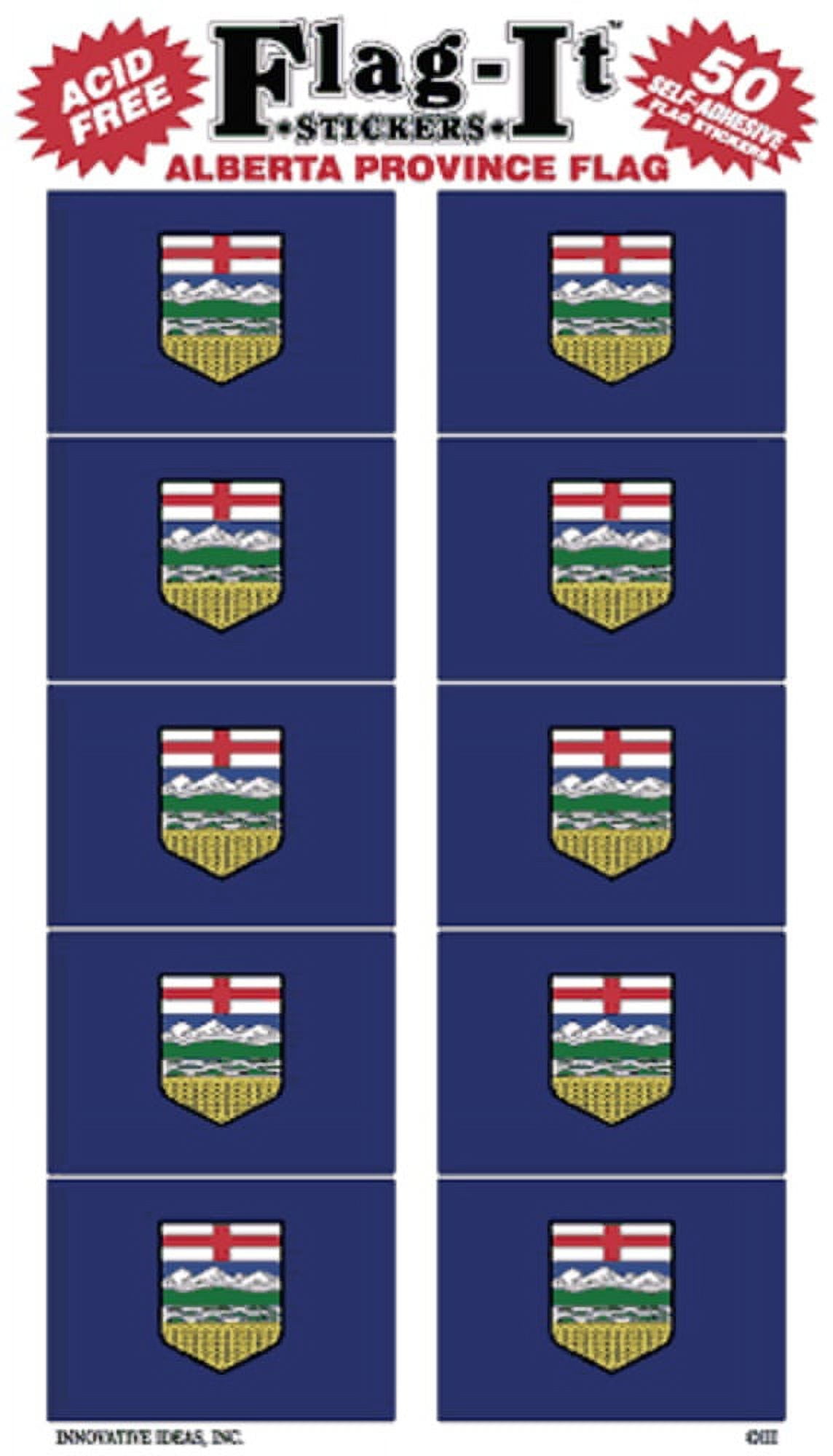 Alberta Flag Stickers, 100 Flag It Brand Decals, American Made ...