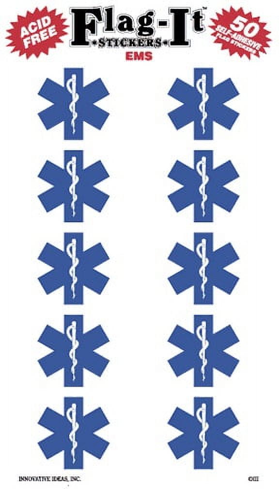 EMS Flag Stickers, 100 Flag It Brand Decals, American Made - Walmart.com