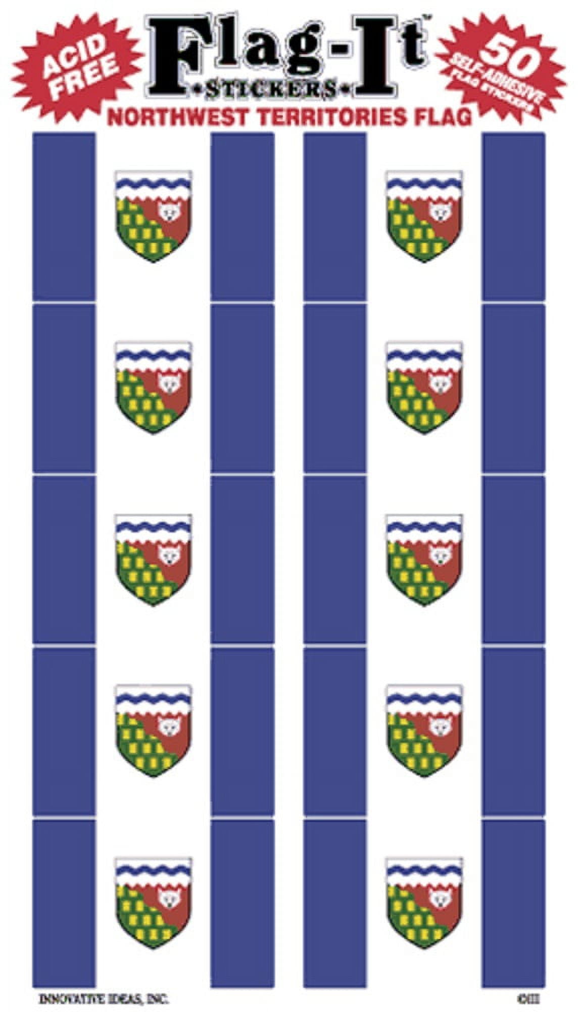 Northwest Territories Flag Stickers, 100 Flag It Brand Decals, American ...