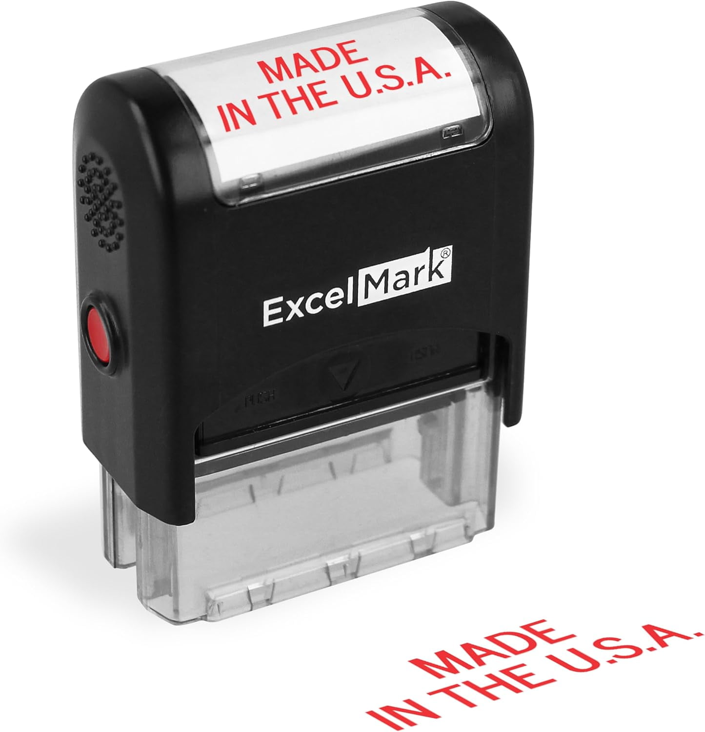 Made in The USA - ExcelMark Self-Inking Rubber Stamp - A1539 Red Ink ...