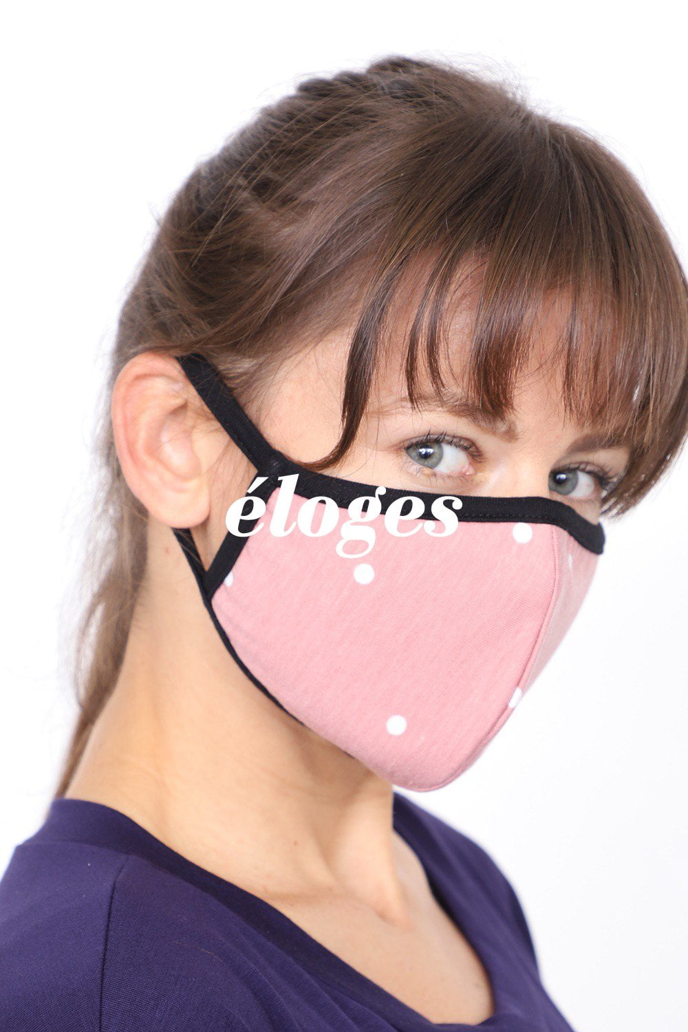 Made in U.S.A. Mask Polka Dot Pack (2pcs)/ 4 Colors Color: Pink ...