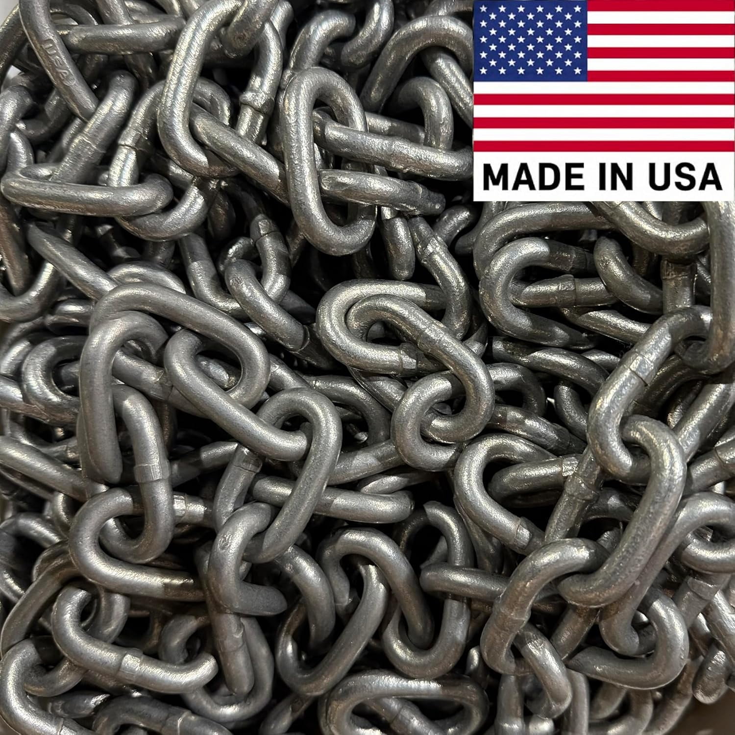 Made in USA 1/4" G43 High Test Chain NACM, Anchor Chain WLL 2,600 lb ...