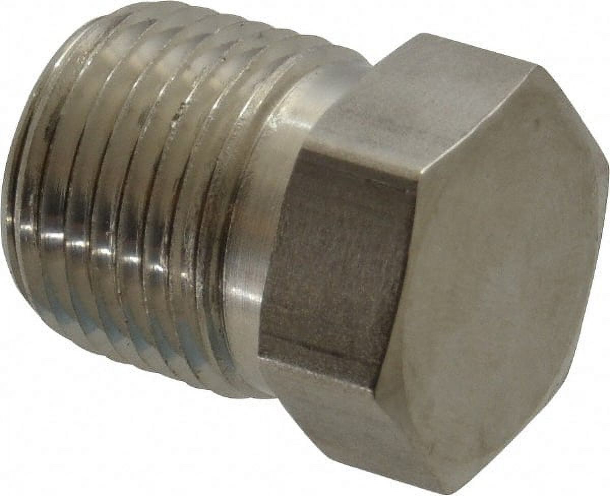 Made in USA 3/4" 316 Stainless Steel Pipe Hex Head Plug MNPT Ends ...