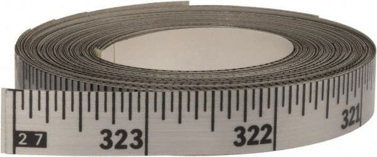 Made in USA 30 Ft. Long x 1/2 Inch Wide, 1/16 Inch Graduation, Silver ...