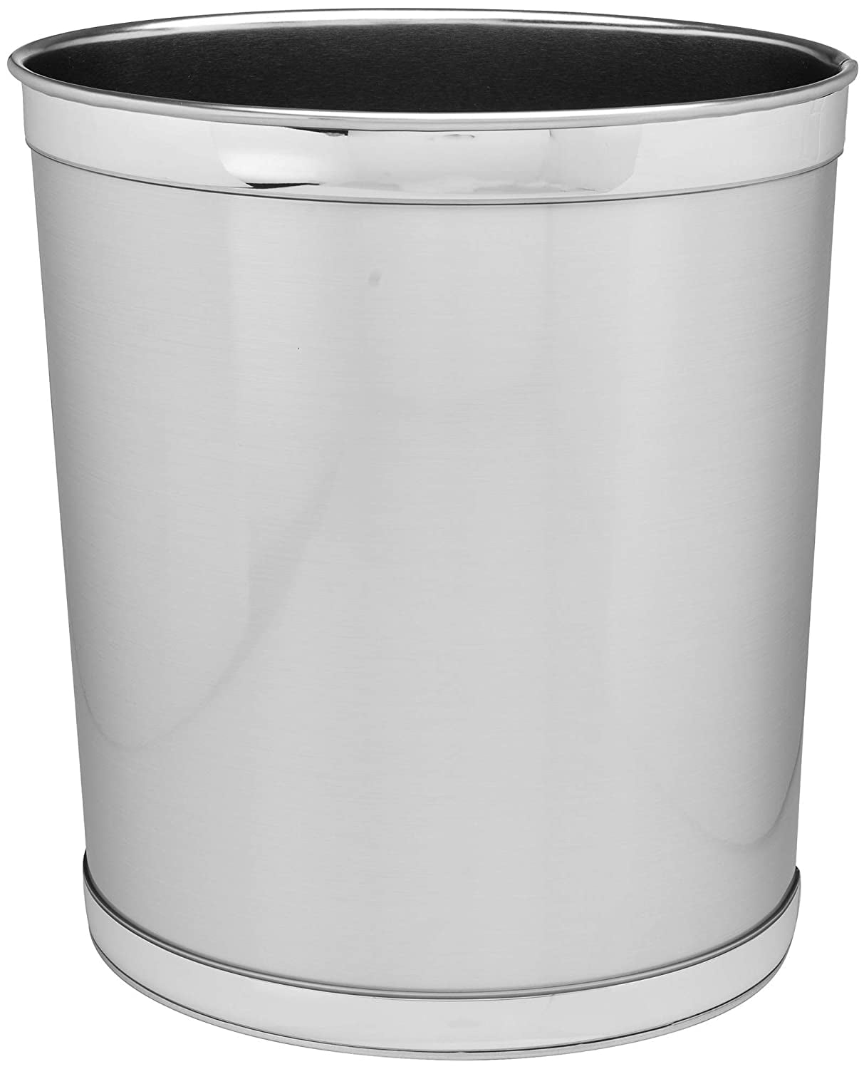 5-Gallon Vinyl Mylar Waste Basket, 13" x 11", Metallic Silver - Walmart.com