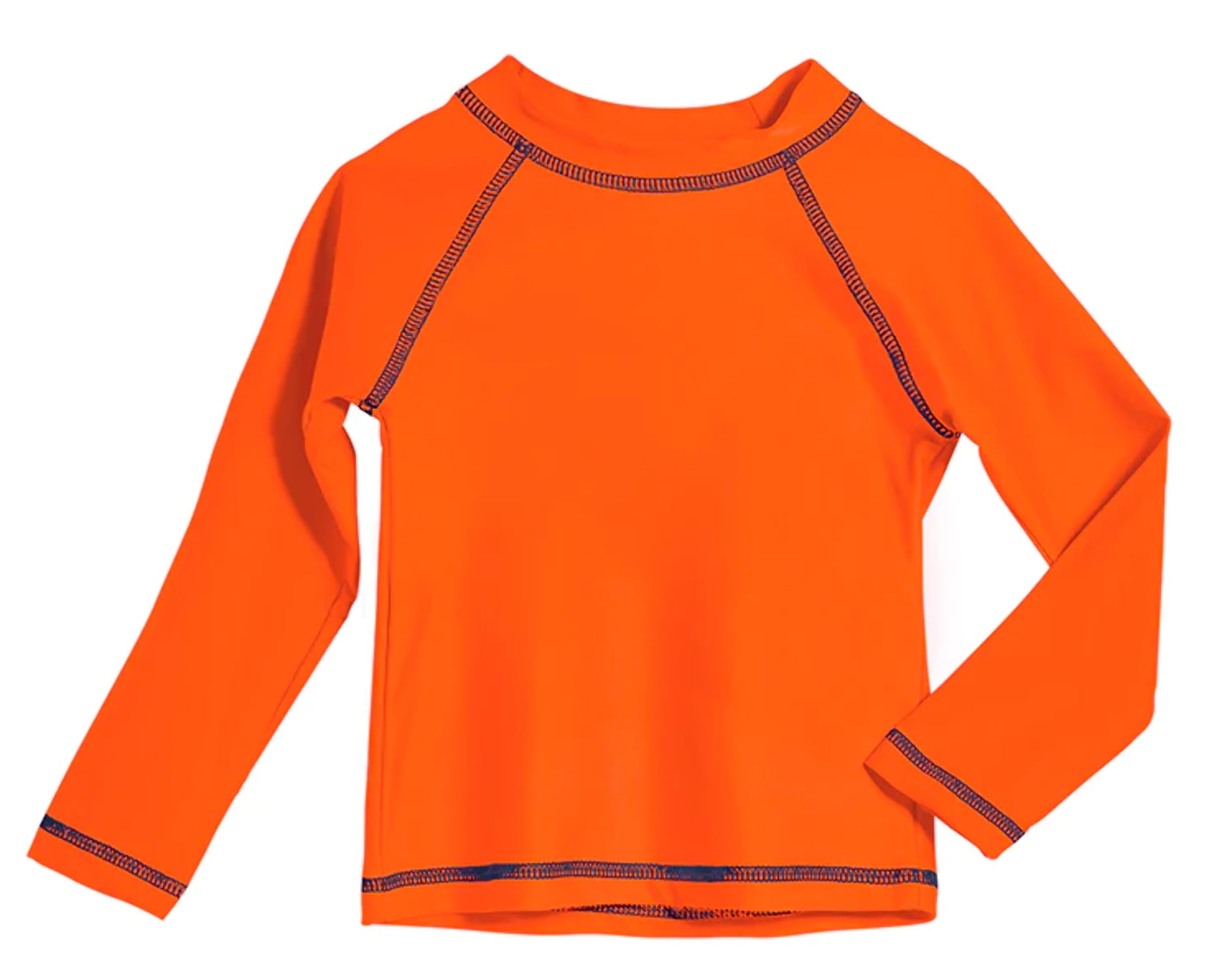 Made in USA Boys UPF 50+ Long Sleeve Rashguard | Orange - Walmart.com