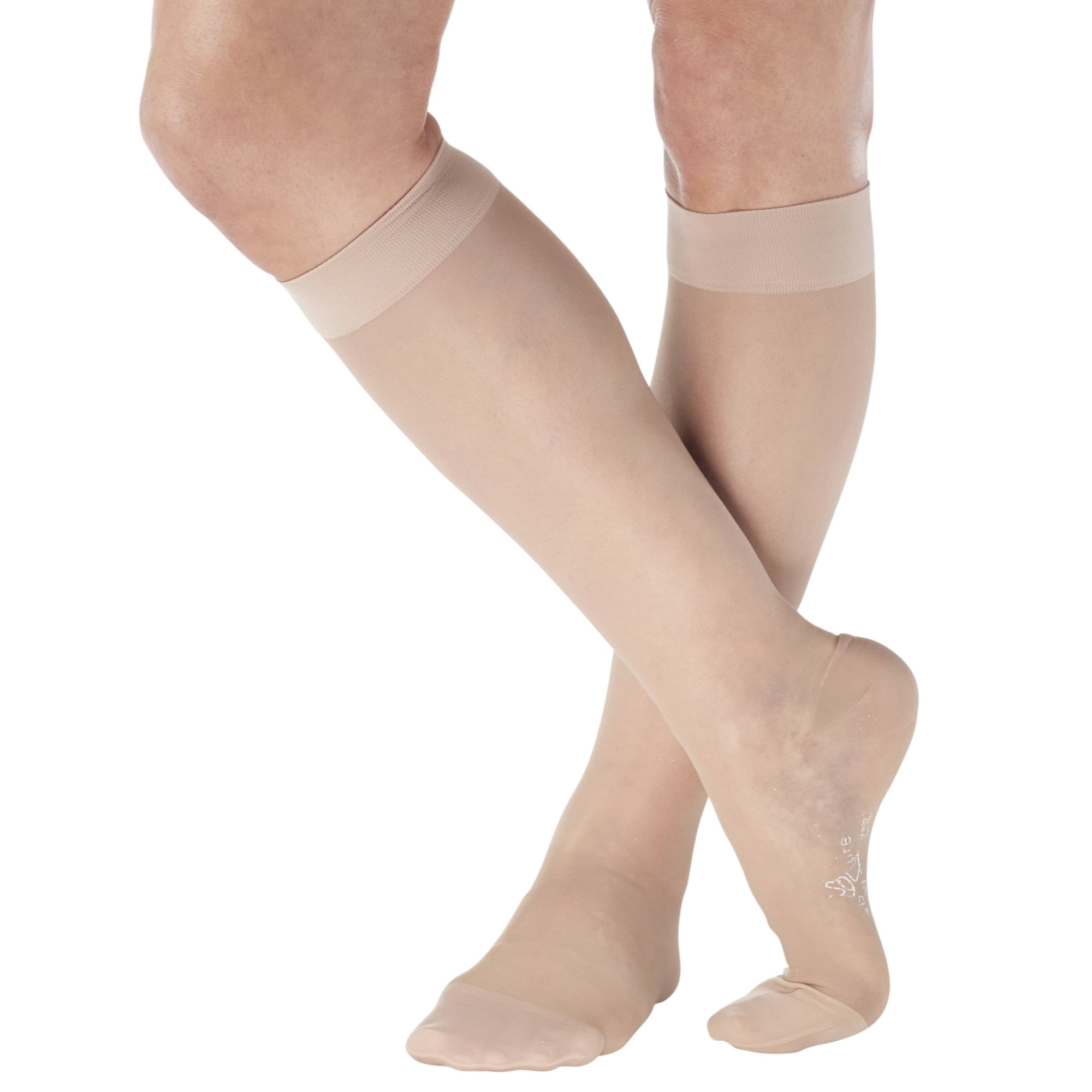 Made in USA - Compression Stockings for Women 15-20mmHg - Natural ...