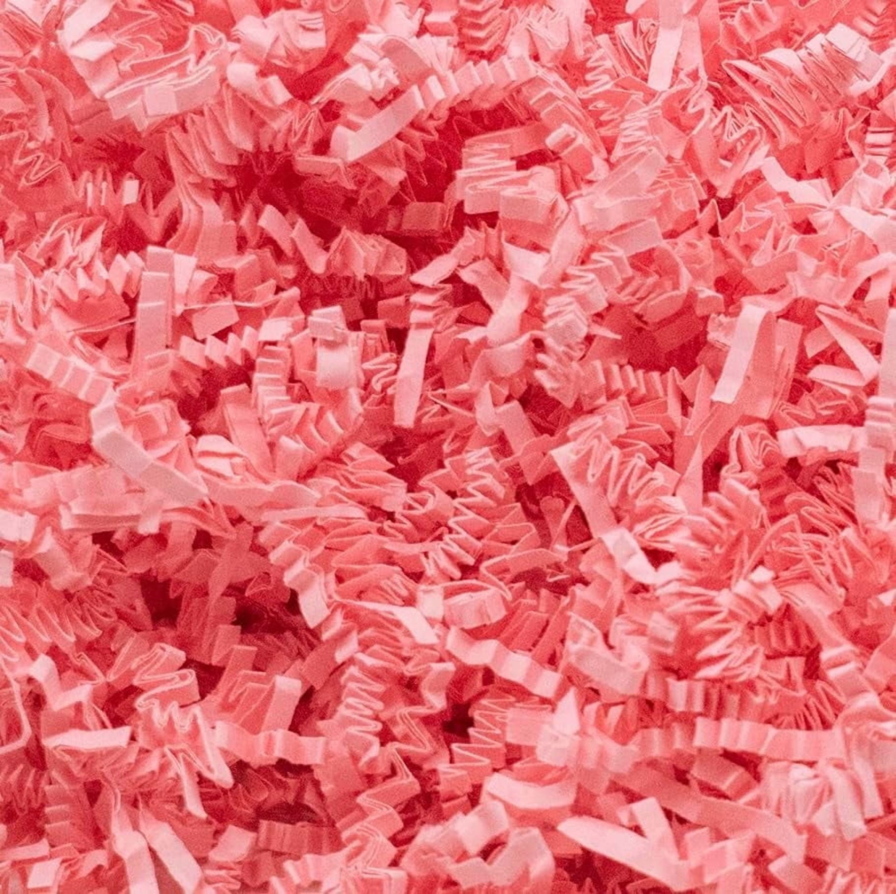 3-Ply Crinkle Cut Shredded Paper, 2 lbs, Pastel Pink - Walmart Business ...