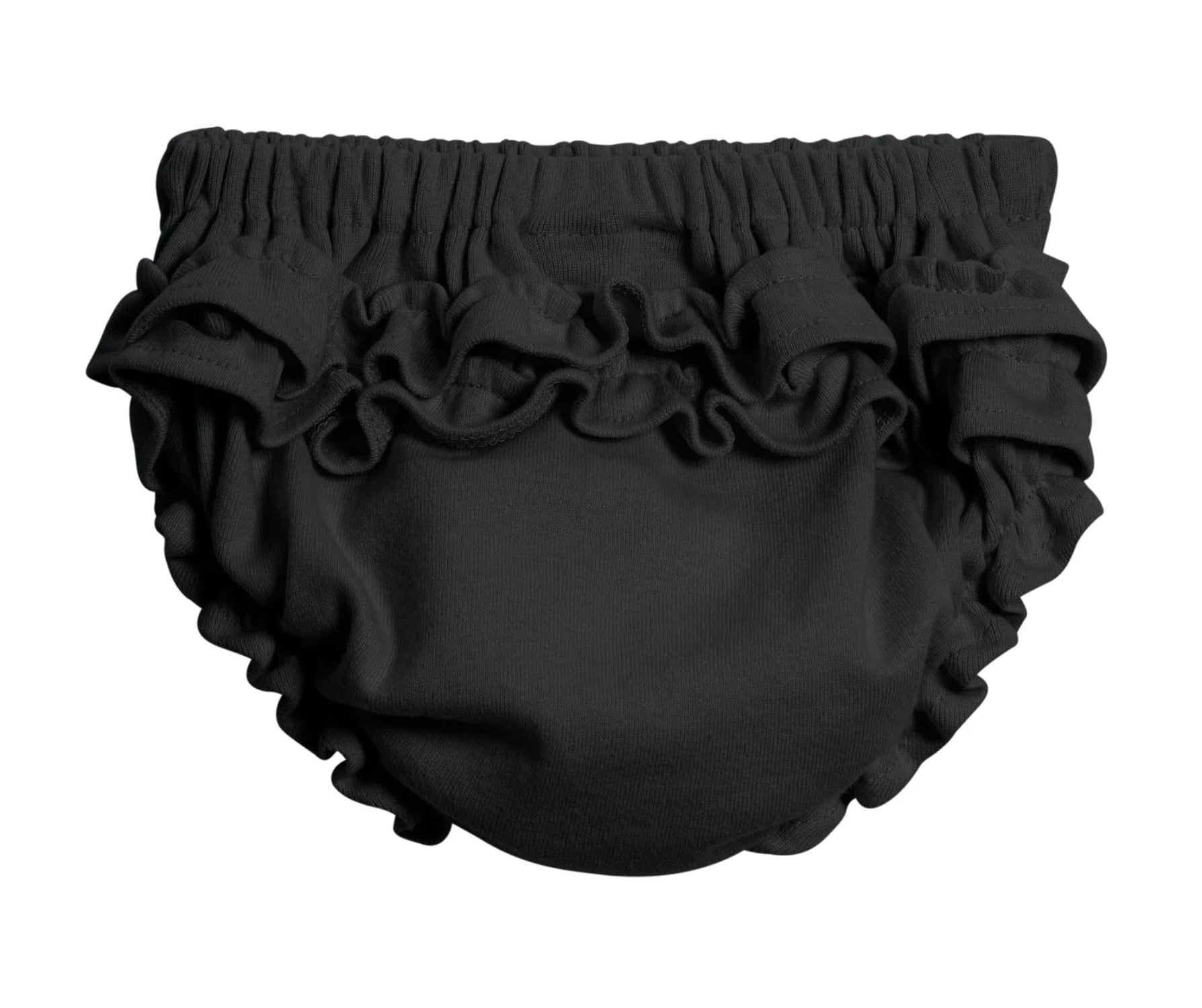 Made in USA Girls Soft Cotton Ruffle Diaper Cover | Black - Walmart.com