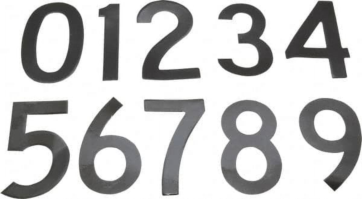 Made in USA Letter Label Legend: Number Set, English, 3" Wide, Black ...