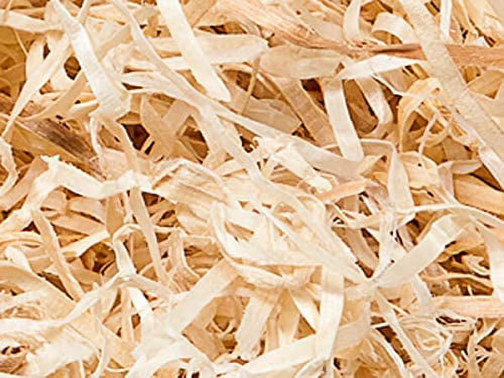 Made in USA Natural Wood Excelsior 2lbs of Shredded Aspen Wood Fibers ...