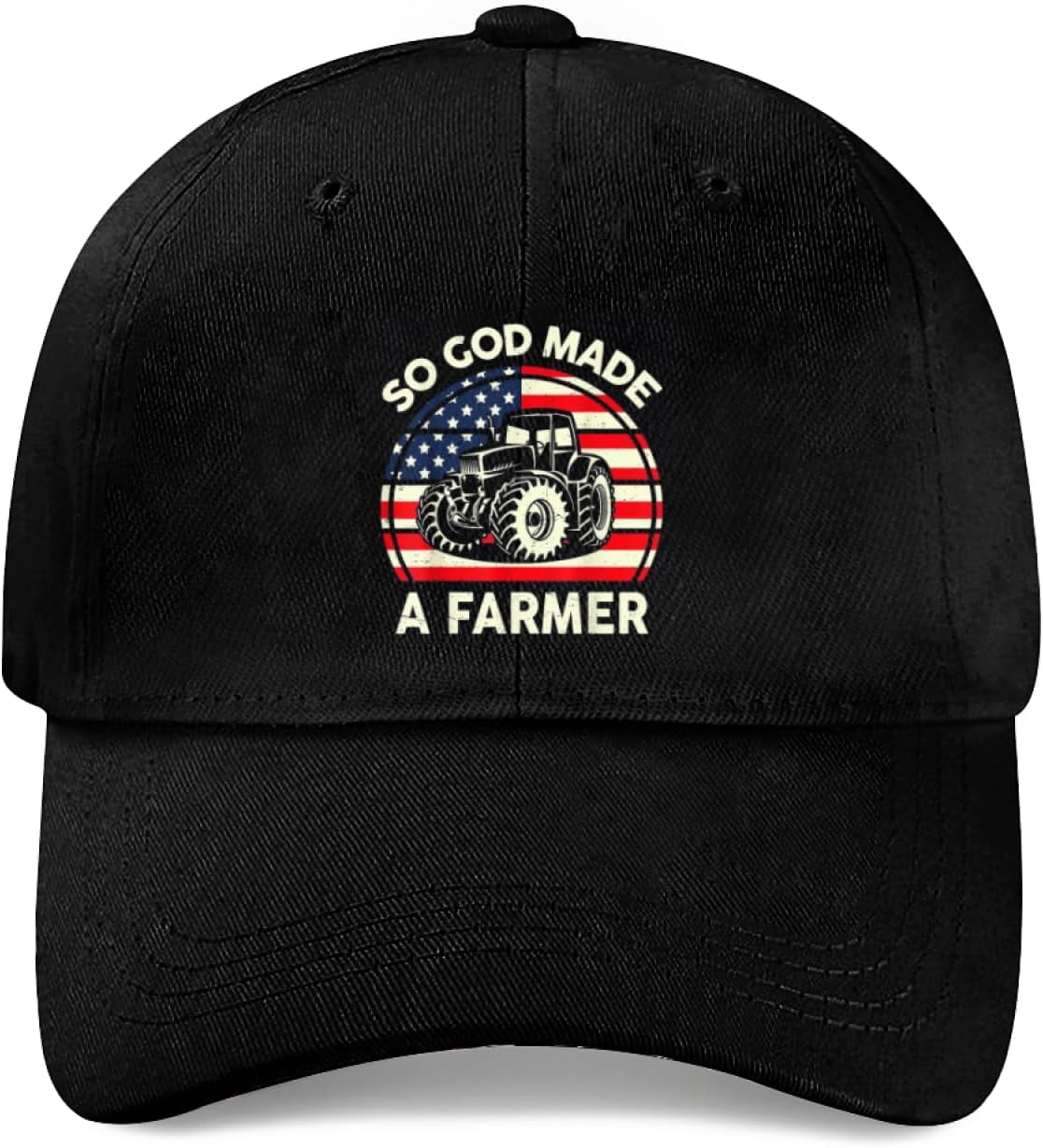 Made in USA So God Made A Farmer Farm Life Christian Vintage Sunflower ...