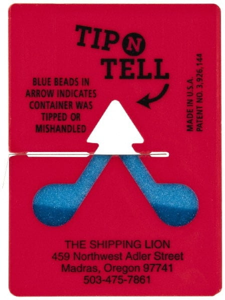 Made in USA Tip-N-Tell Concealed Damage Indicators Shipping Label Red ...
