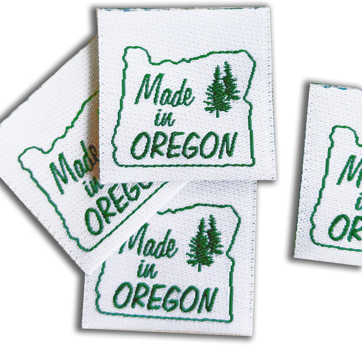 Made in s Labels, Center Folded Ready to Sew, 1.25" x 1.25" (100 ...