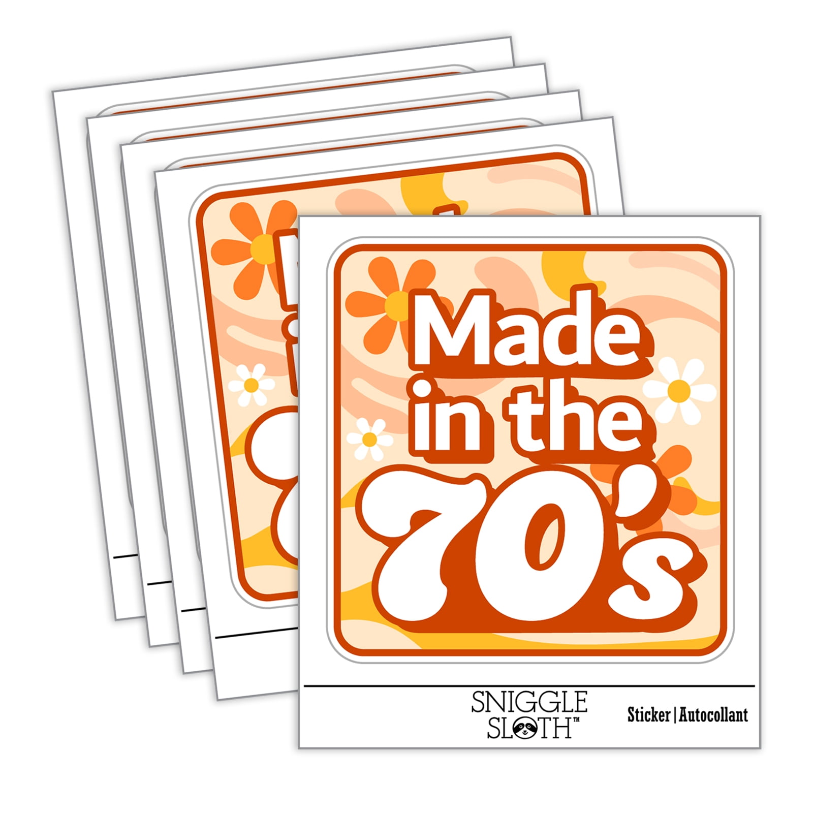 Made in the 70s Retro Vintage 1970 Car Window Bumper Water Bottle Phone ...