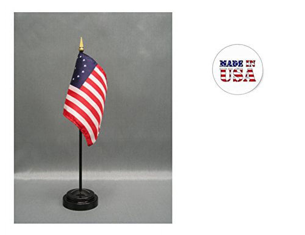Made in the USA. 2 Cowpens 4"x6" Miniature Desk & Table Flags Includes ...