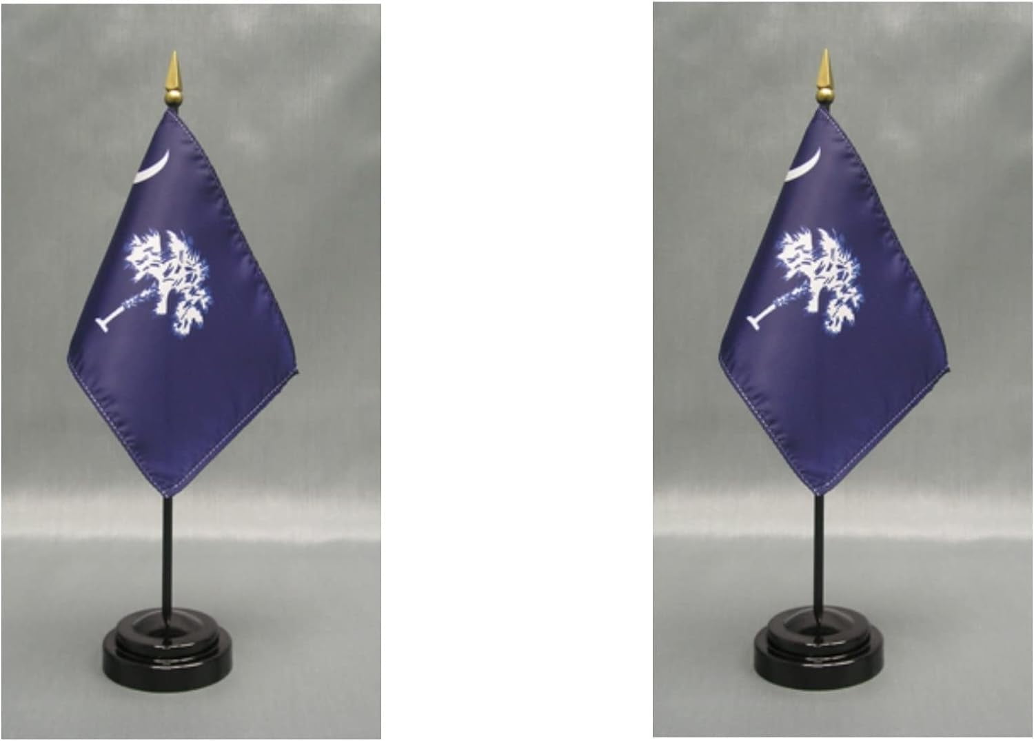 Made in the USA. 2 South Carolina 4"x6" Miniature Desk & Table Flags ...