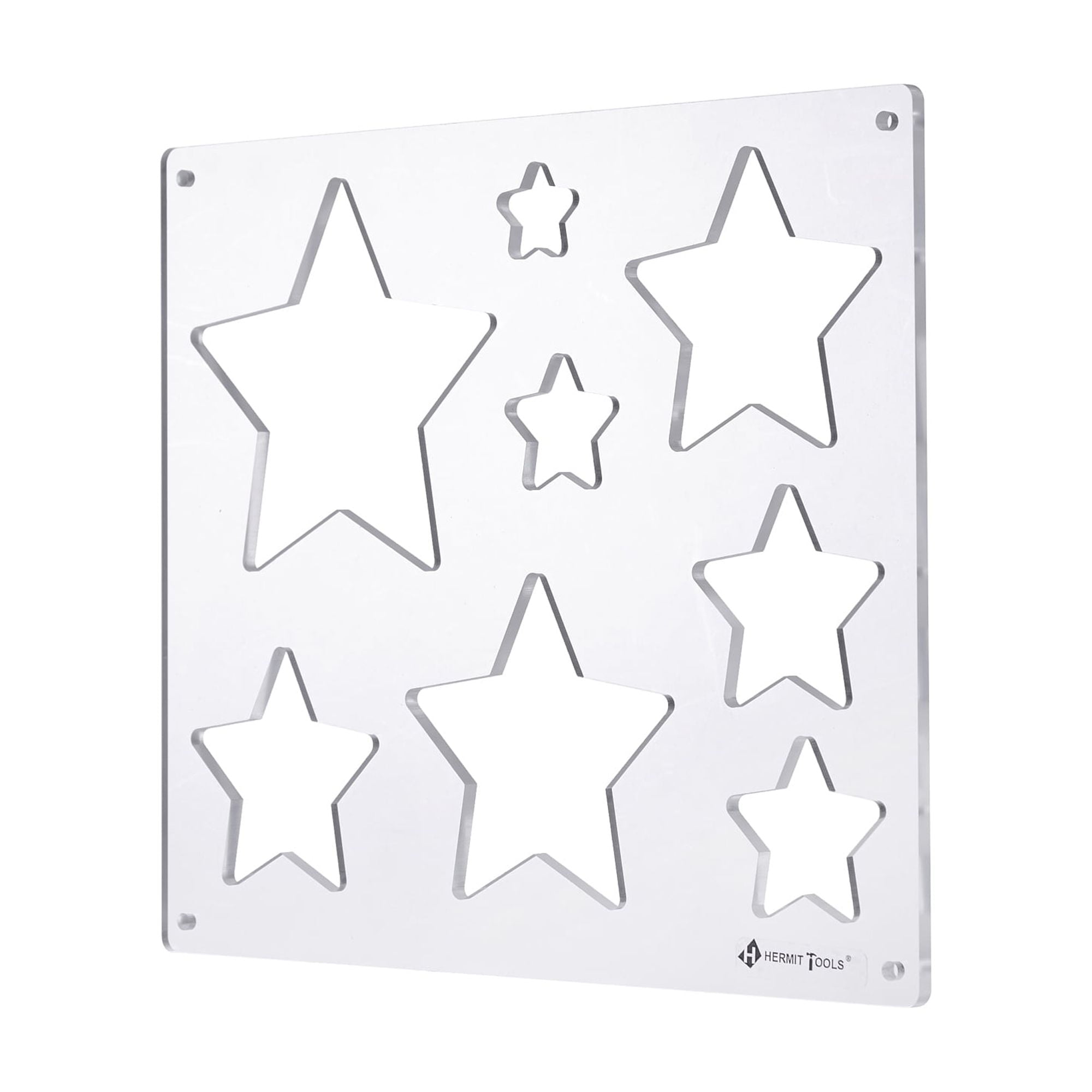 Made of Hardened-Acrylic 1/4" 8-in-1 Star Inlay Template | Router and ...