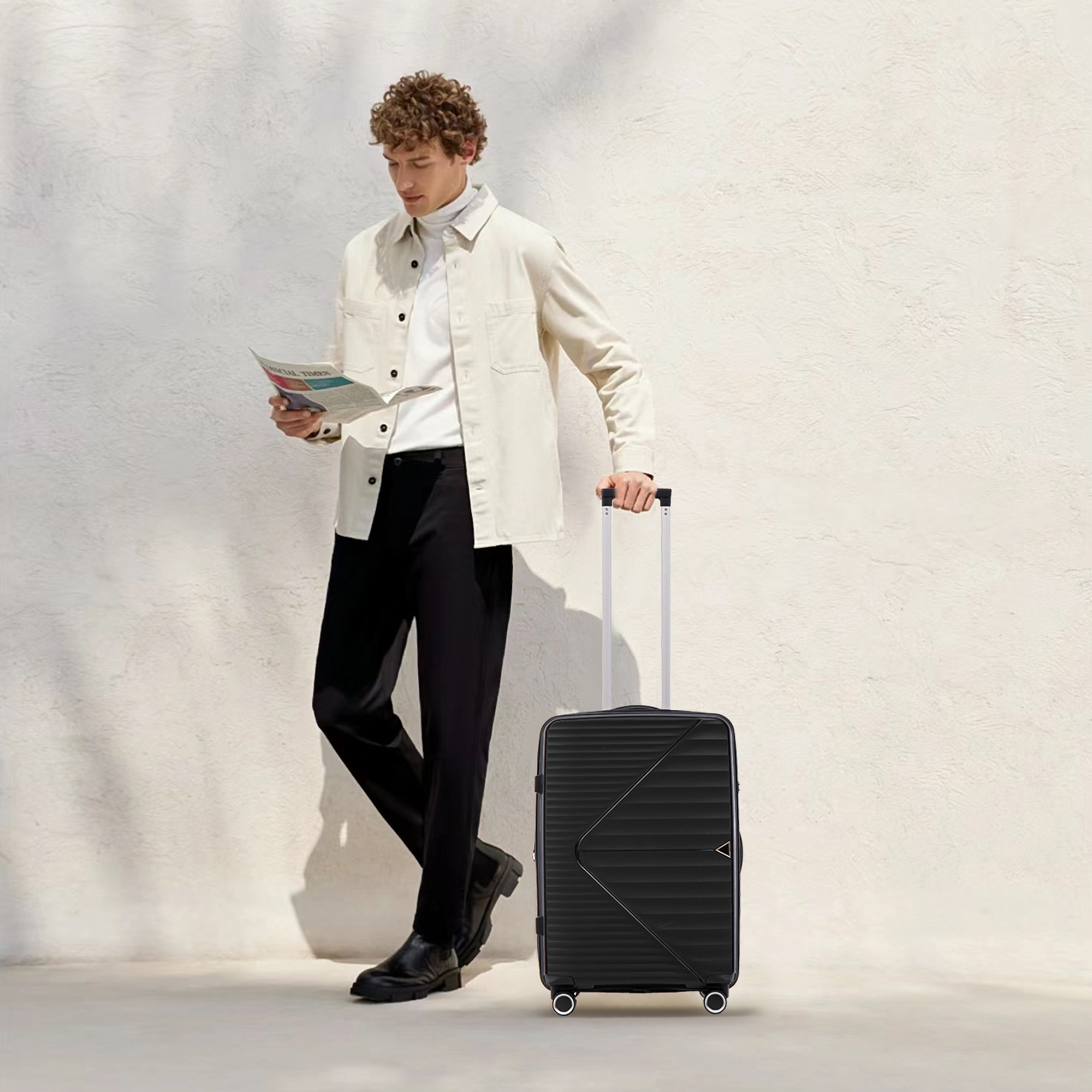 Made of PP material rectangular, 3-piece set (20/24/28), expandable ...