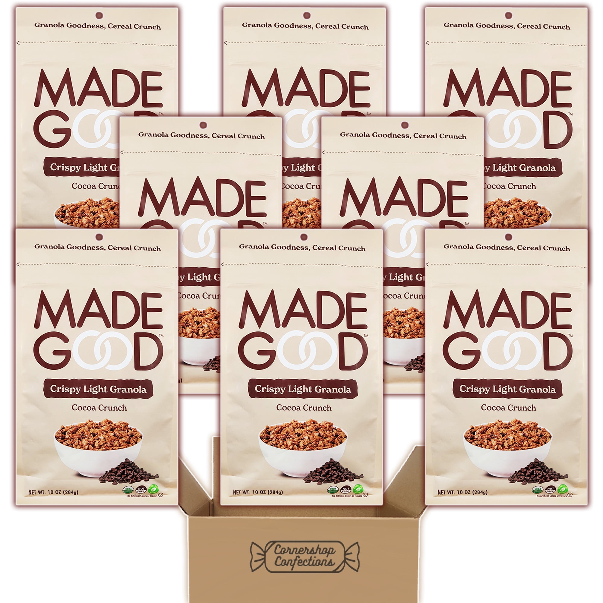 MadeGood Cocoa Crunch Crispy Light Granola Bulk Pack - 8 Individually ...