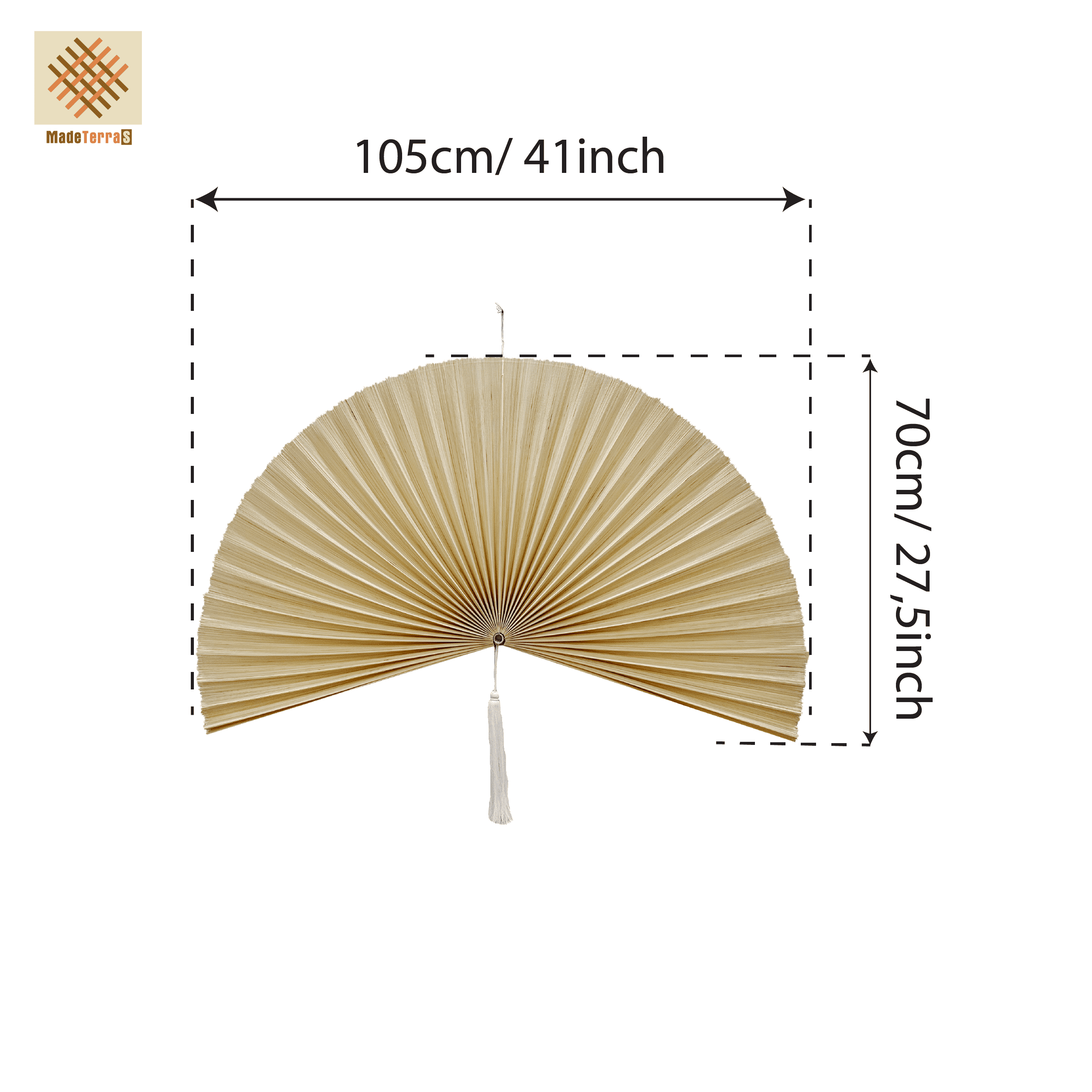 MadeTerra S Bamboo Fan Wall Decor | Bamboo folding fan Wall| Beautiful ...