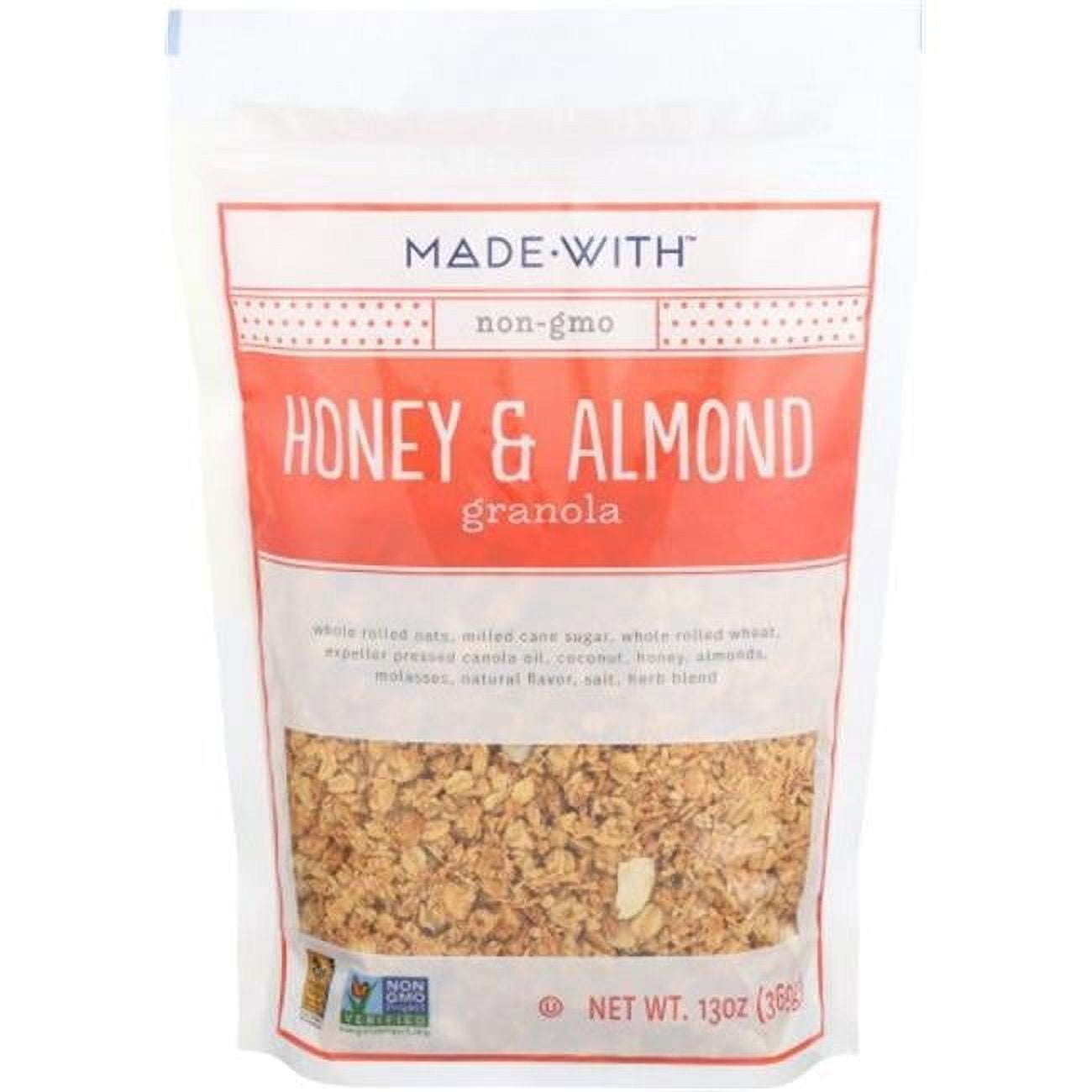 MadeWith 13 oz Honey Almond Granola, Pack of 6 - Walmart.com