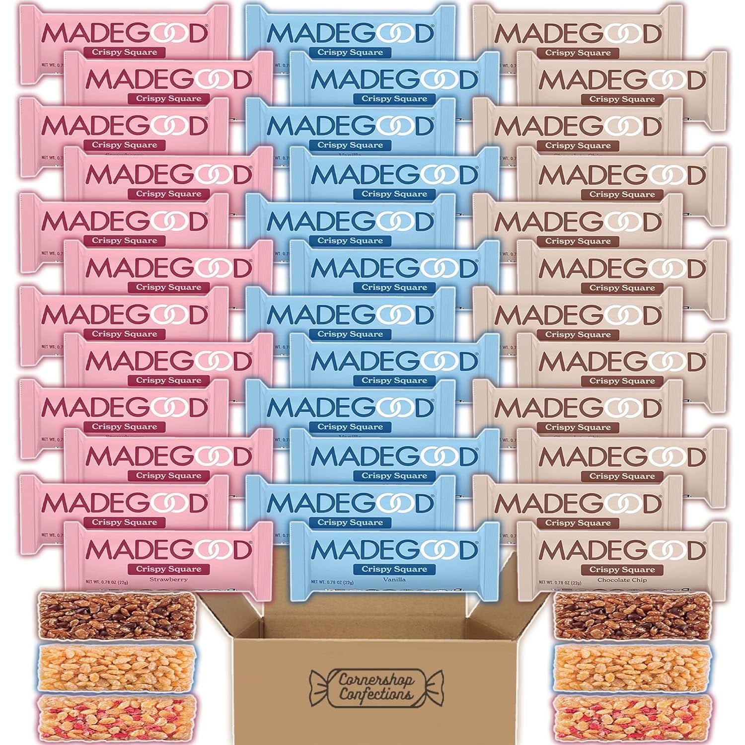 Madegood Crispy Squares 36 Pack Variety Pack - 3 Flavors Included - 2 ...