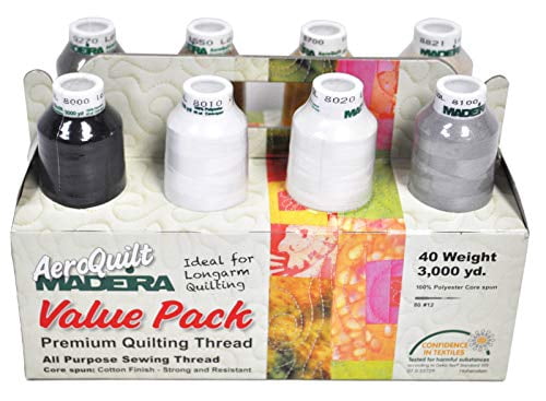 Madeira Aeroquilt Premium Quilting Thread Value Pack 9130BVP - Walmart.com