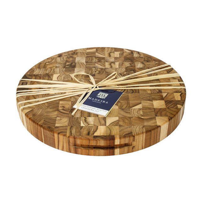 Madeira Extra Large Round Teak Chop Block 18 x 2 - Walmart.com
