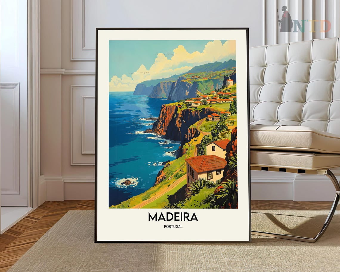 Madeira Travel Print Madeira Portugal Madeira Art Madeira Portugal ...